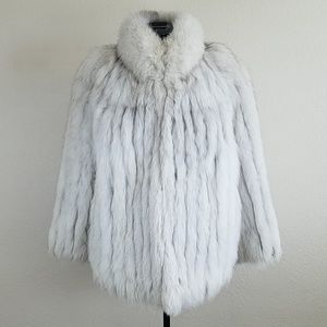 Jackets & Coats | Vintage Blue Fox Fur Large | Poshmark